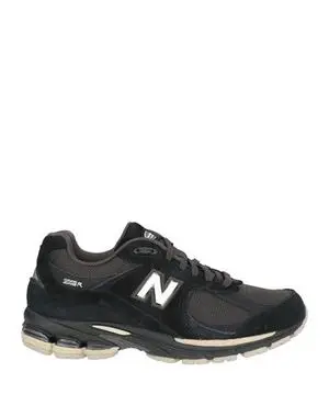NEW BALANCE 2002 Sneakers Size Leather, Textile Fibers - Black