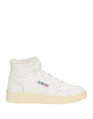 AUTRY Sneakers Size Leather, Shearling