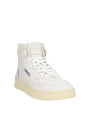AUTRY Sneakers Size Leather, Shearling