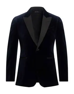 Dunhill Blazer Midnight Size Cotton - Blue