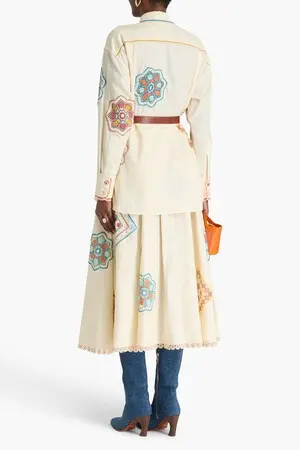 Zimmermann Crochetedtrimmed Cotton Shirt