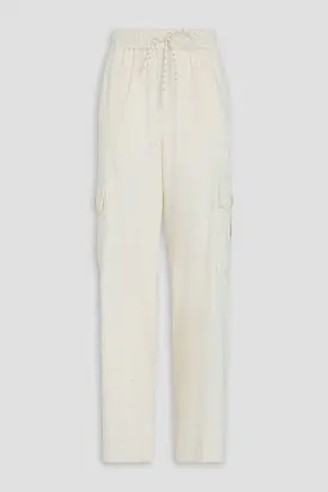 Zimmermann Slub Cottonblend Twill Cargo Pants - Ecru