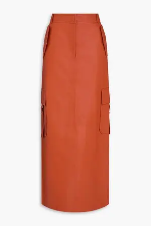 Zimmermann Leather Maxi Skirt - Tan