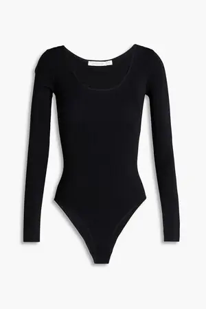 Zimmermann Metallic Stretchjersey Bodysuit - Black