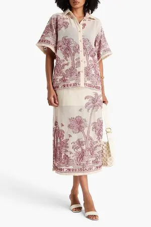 Zimmermann Fil Coupé Cotton Shirt