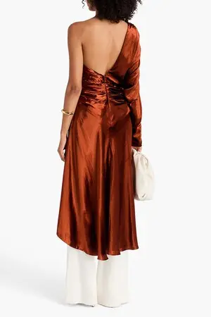 Zimmermann Oneshoulder Draped Velvet Top