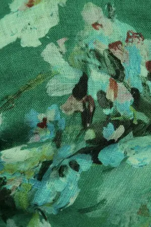 Zimmermann Bowdetailed Floralprint Linen Bra Top