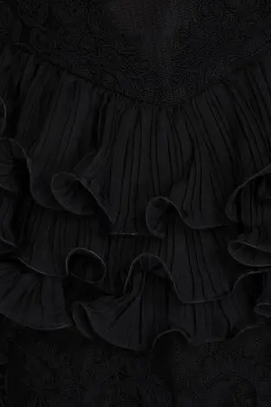 Zimmermann Tiered Corded Lace Midi Dress
