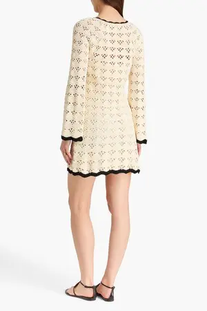 Zimmermann Crocheted Cotton Mini Dress