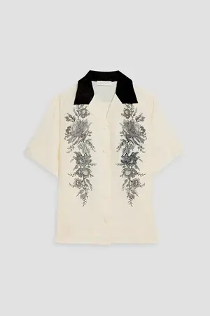 Zimmermann Floralprint Linen Shirt