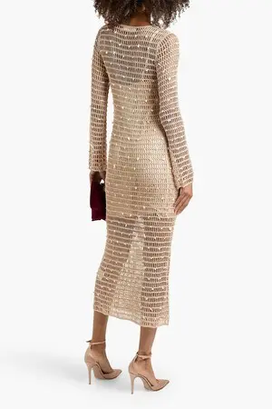 Zimmermann Shellembellished Crochet Midi Dress
