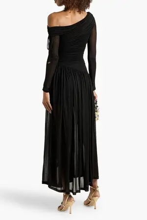 Zimmermann Off-the-shoulder Ruched Stretch-jersey Maxi Dress