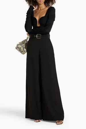 Zimmermann Belted Crepe Wideleg Pants