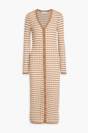Zimmermann Crocheted Cottonblend Midi Dress - Light Brown