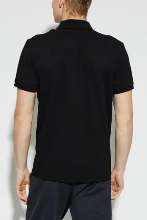 Moncler Polo With Logo Patch