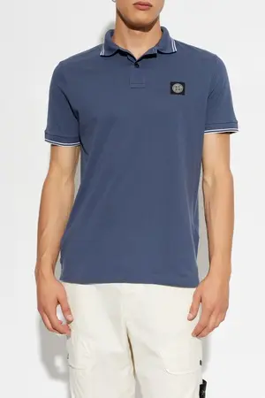 Stone Island Polo With Logo Patch