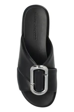 Marc Jacobs Leather Platform Slide Sandals