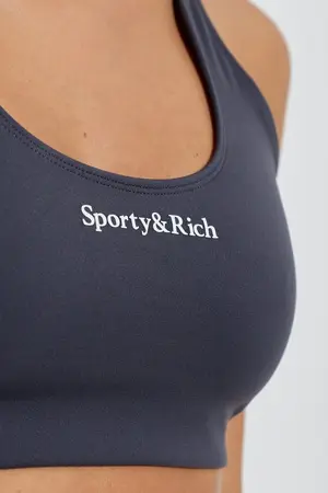 Sporty & Rich Training Bra From The `yoga Retreat` Collection - Grey