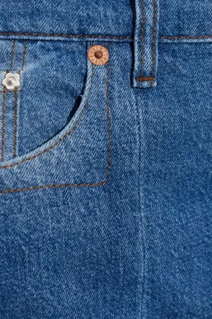 Kenzo Denim Skirt With Vintage Effect