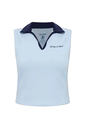 SPORTY & RICH Top From The "beverly Hills Tennis" Collection - Blue