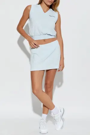 SPORTY & RICH Marine Collection Cotton Knit Vest