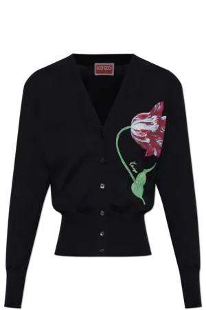 Kenzo Cardigan With Floral Motif