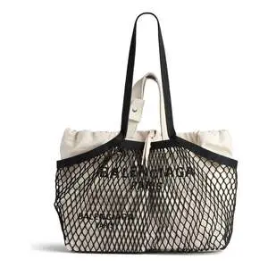 Balenciaga 24/7 Medium Tote Bag - Beige/black