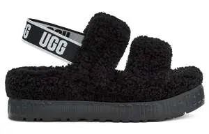 UGG Oh Fluffita Fur Slides - Black