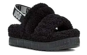 UGG Oh Fluffita Fur Slides - Black