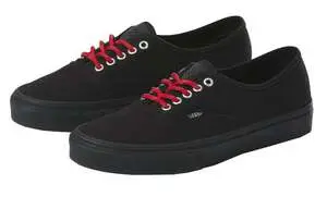 VANS Authentic Low-top Sneakers - Black/red