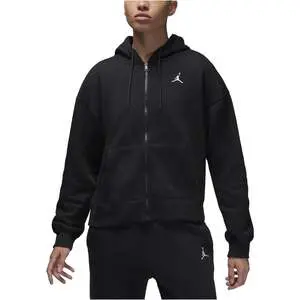 JORDAN Brooklyn Fleece Full-zip Hoodie - Black/white