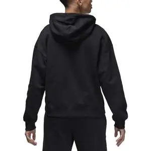 JORDAN Brooklyn Fleece Full-zip Hoodie - Black/white