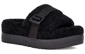 UGG Fluffita Thick Sole Slipper - Black