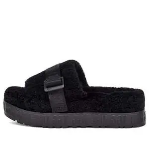 UGG Fluffita Thick Sole Slipper - Black