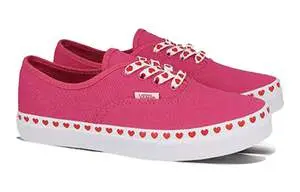 VANS Lace-up Low Top Sneakers With Heart Detail