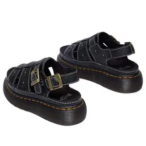 Dr. Martens Wrenlie Fisherman Platform Sandals - Black