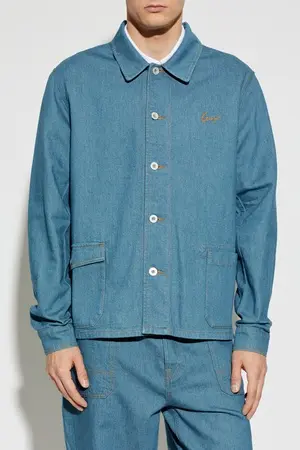 Kenzo Denim Shirt With Embroidered Logo