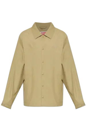 Kenzo Lightweight Jacket With Embroidered Logo - Green