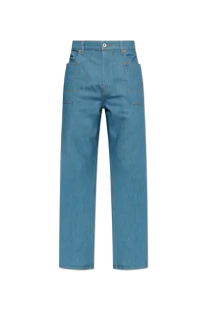 Kenzo Straight-leg Jeans In Light Wash Denim - Blue