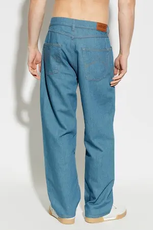 Kenzo Straight-leg Jeans In Light Wash Denim