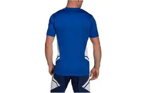 Adidas Stripe Printing Logo Colorblock Short Sleeve T-shirt - Default Color