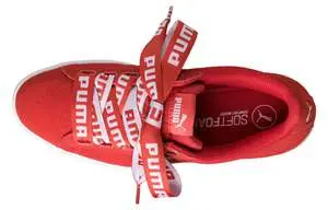 PUMA Vikky Ribbon Bold Low Top Sneakers - Red