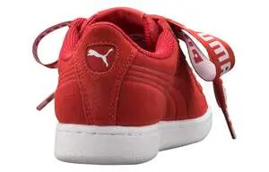 PUMA Vikky Ribbon Bold Low Top Sneakers - Red