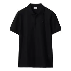 Burberry 25 Metal Ekd Cotton Polo Shirt - Black
