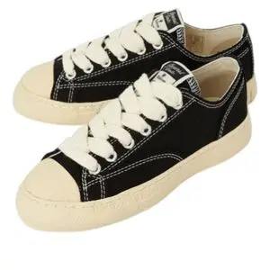 Mihara Yasuhiro Roy Past Sole Canvas Low Top Sneakers - Black