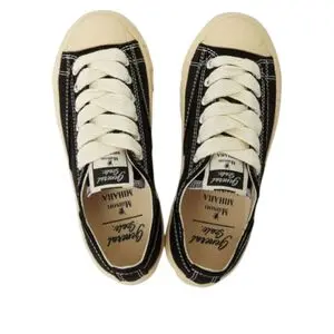 Mihara Yasuhiro Roy Past Sole Canvas Low Top Sneakers - Black
