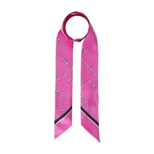 Givenchy Ss26 Shadow Bicolor Bandeau In Silk - Fuchsia