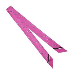 Givenchy Ss26 Shadow Bicolor Bandeau In Silk - Fuchsia