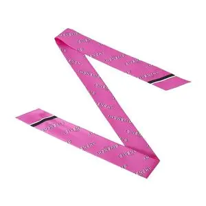 Givenchy Ss26 Shadow Bicolor Bandeau In Silk - Fuchsia
