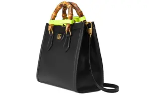Gucci Leather Diana Bamboo Knot Top Handle Bag